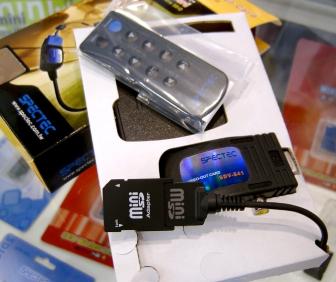 Taipei Telecom: Spectec showcases SDIO video-out card for PDAs