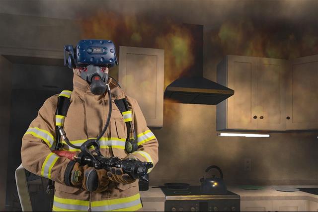 HTC Vive adopted for fire fighter training system
